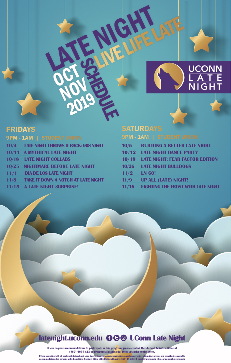 Semester Events | UConn Late Night